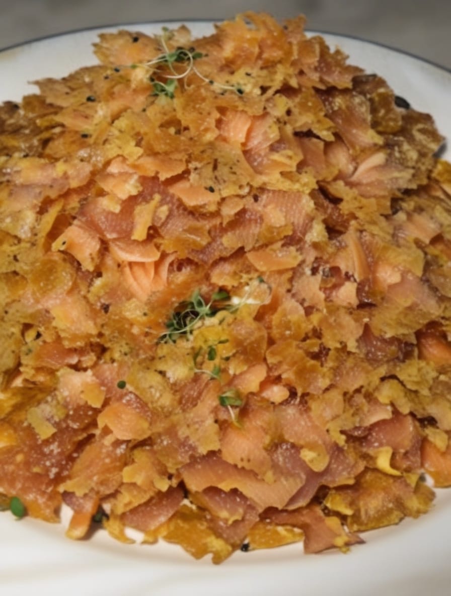 Dried Salmon with Preserved Radish